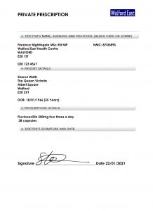 Examples of NHS & Private Prescriptions - Cosmedic Training Academy